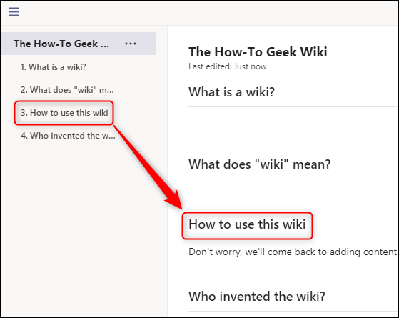 How to Use Microsoft Teams' Built-In Wiki