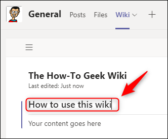 How to Use Microsoft Teams' Built-In Wiki