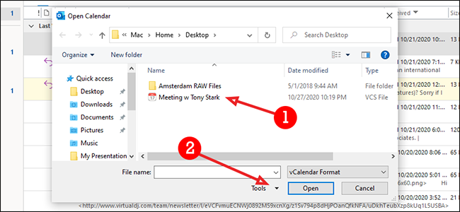 How to Use vCalendar Files in Outlook
