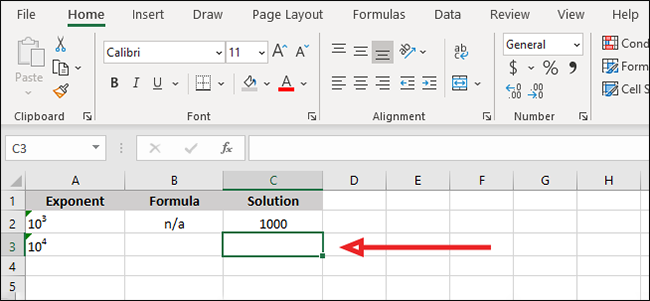 How to Use Exponents in Excel