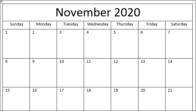 How to Make a Calendar in Microsoft Word