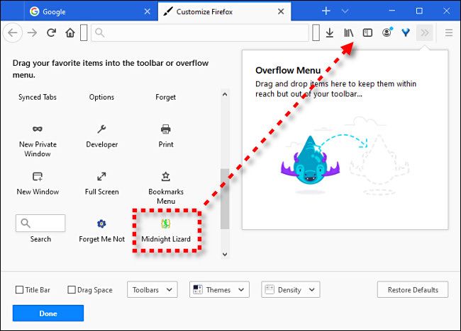How to Choose Which Extensions Appear on the Firefox Toolbar