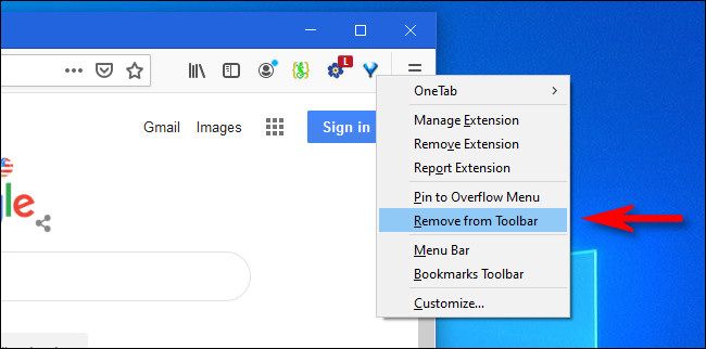 How to Choose Which Extensions Appear on the Firefox Toolbar