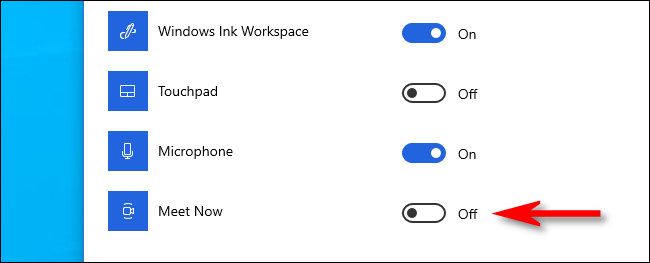 How to Hide or Disable "Meet Now" on Windows 10