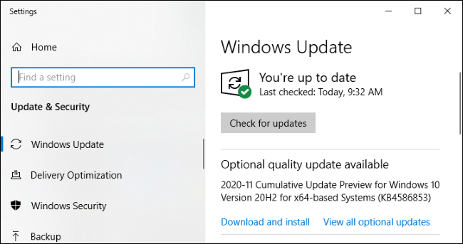 What Is an "Optional Quality Update" on Windows 10?