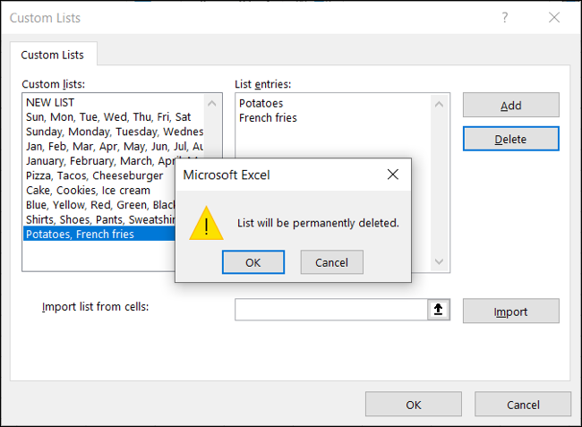 How to Create a Custom List in Microsoft Excel