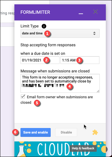 How to Limit Responses in Google Forms