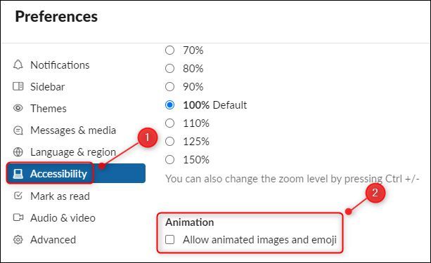 How to Turn off Animated Emojis and GIFs in Slack