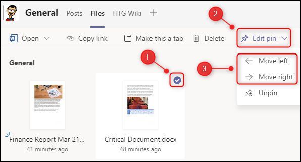 How to Pin a File in Microsoft Teams