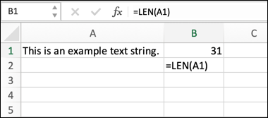 How to Use the LEN Function in Microsoft Excel
