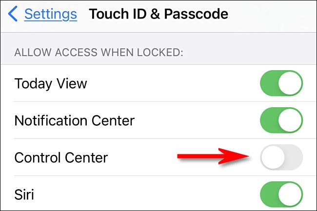 How to Disable Control Center on the iPhone Lock Screen