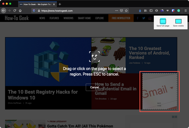 How to Capture Screenshots in Firefox without an Extension