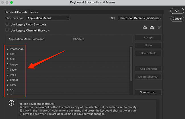 How to Change Keyboard Shortcuts in Photoshop