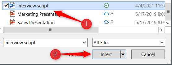 How to Insert a Word Document into OneNote Notes