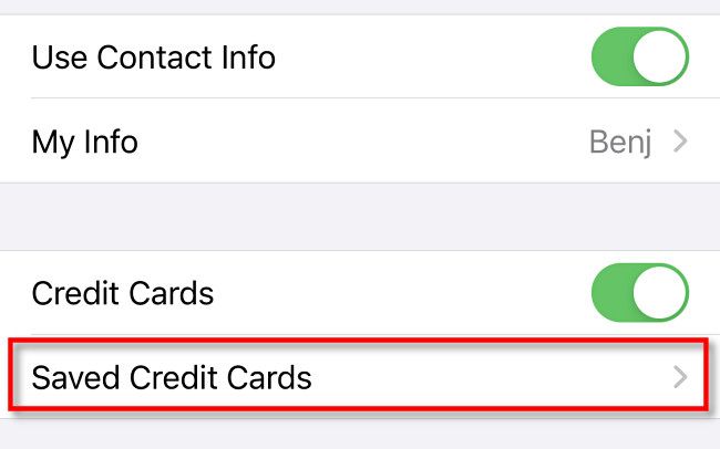 How to View Saved Credit Card Numbers in Safari on iPhone and iPad