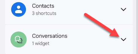 How to Use the Conversation Widget on Android