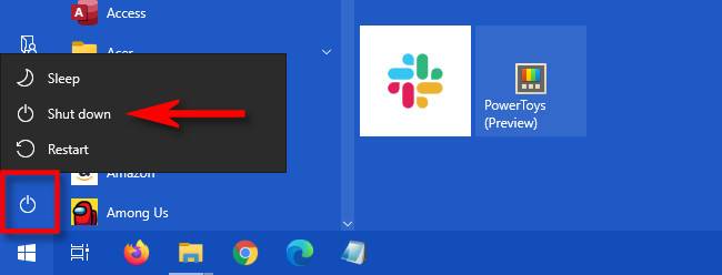 How to Turn Off a Windows 10 PC