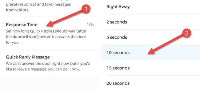 How to Use Quick Replies with a Ring Doorbell