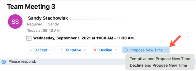 How to Propose a New Time for a Microsoft Outlook Event