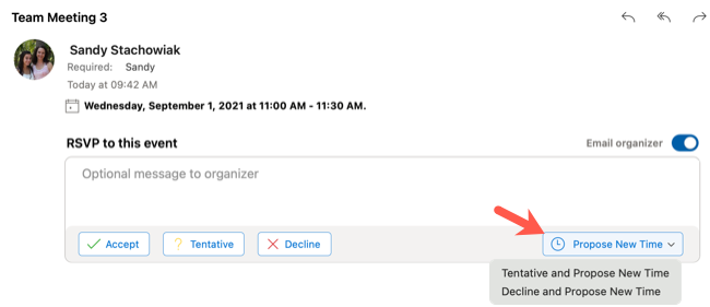How to Propose a New Time for a Microsoft Outlook Event