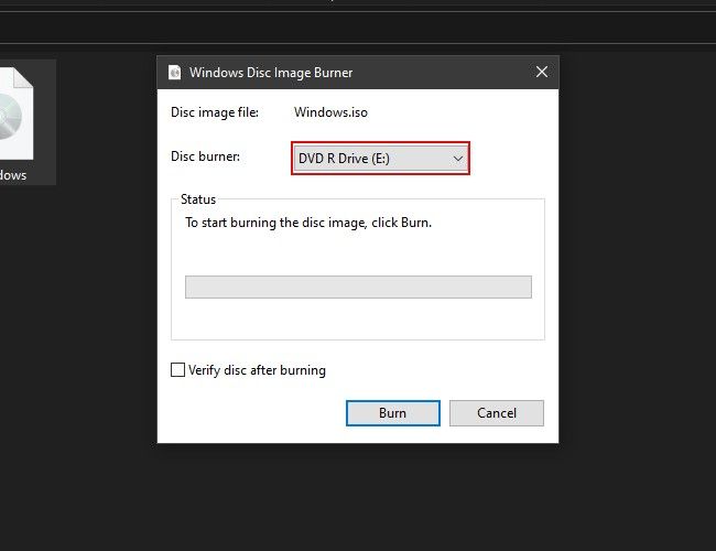 How to Burn an ISO Image to Disc on Windows 10