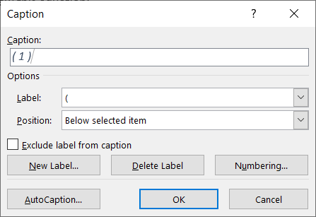 How to Number or Label Equations in Microsoft Word