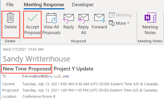 How to Manage New Time Proposals in Microsoft Outlook Calendar