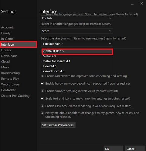 How to Install Steam Skins on Windows 10