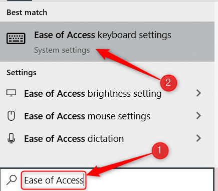 How to Turn Off Sticky Keys on Windows 10