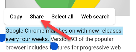 How to Create Shareable Text Snippets in Chrome for Android