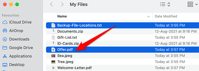 How to Select Multiple Files on Mac