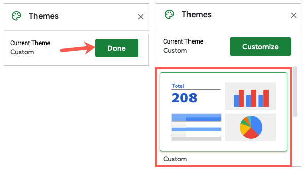 How to Use and Customize a Theme in Google Sheets