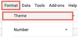 How to Use and Customize a Theme in Google Sheets