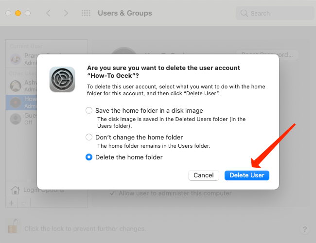 How to Delete a User Account on Mac