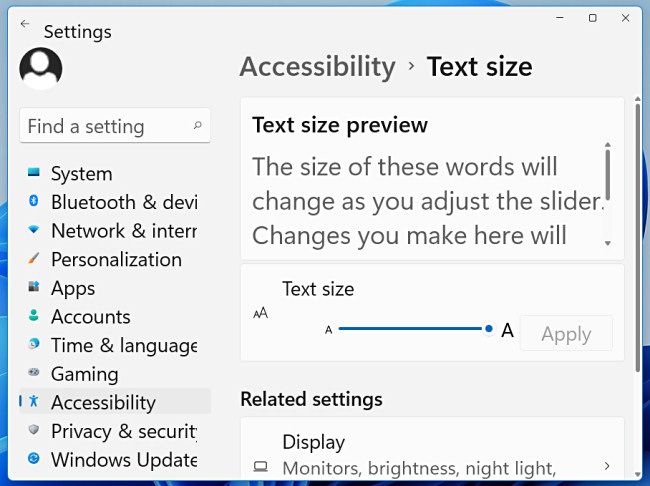How to Change Font Size on Windows 11