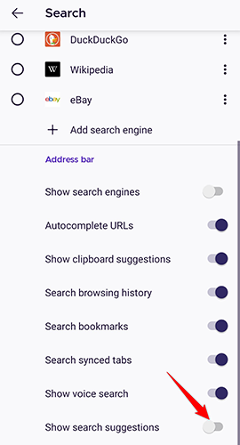 How to Disable Search Suggestions in Mozilla Firefox