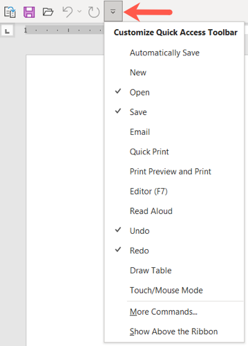 Get to the Quick Access Toolbar Faster in Microsoft Office