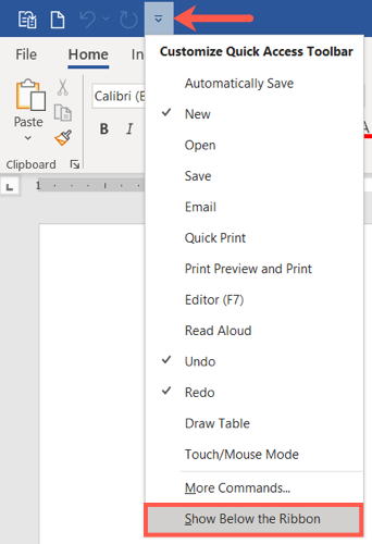 Get to the Quick Access Toolbar Faster in Microsoft Office