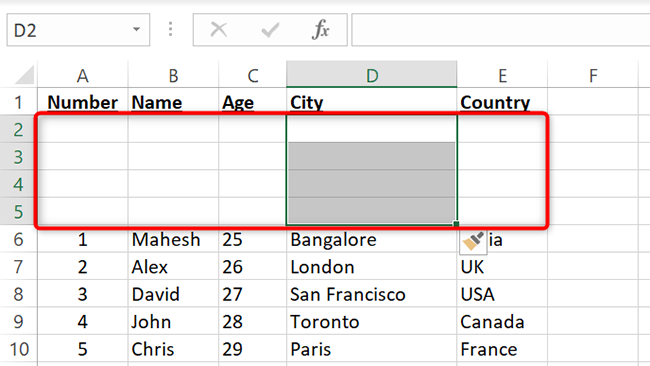 How to Insert Multiple Rows in Microsoft Excel