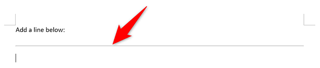 How to Insert a Line in Microsoft Word