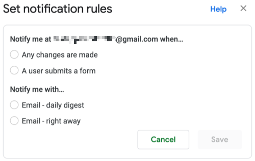 How to Set Up Notifications for Changes in Google Sheets