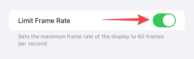 How to Limit ProMotion Displays to 60Hz on iPhone and iPad