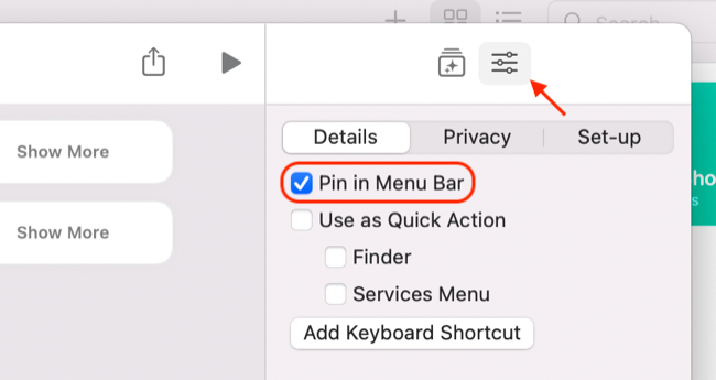 How to Trigger Mac Shortcuts From the Menu Bar
