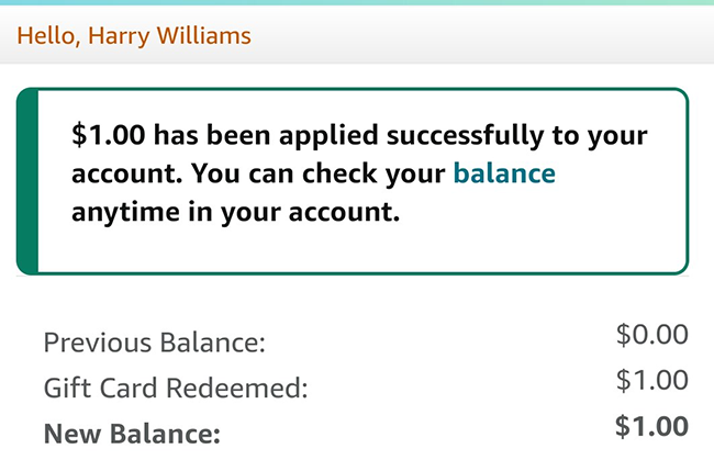 How to Redeem an Amazon Gift Card