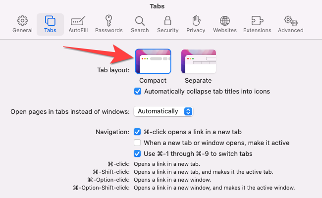 How to Switch to Compact Tabs in Safari on Mac