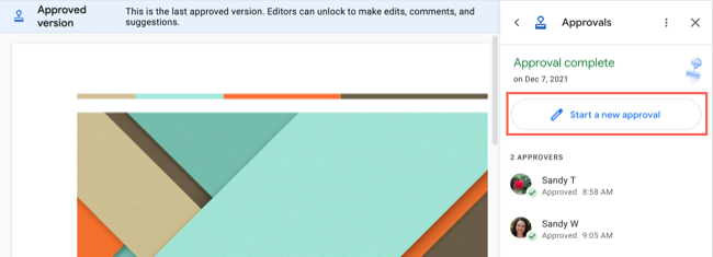 How to Request Approvals in Google Docs, Sheets, and Slides
