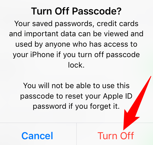 How to Turn Off iPhone Passcode