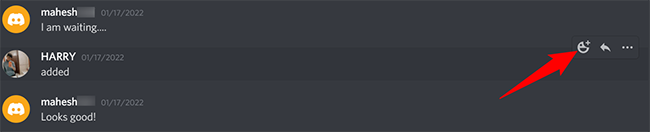 How to React to a Message on Discord
