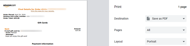 How to Get (and Print) a Receipt From Amazon