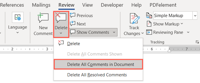 How to Hide or Delete Comments in Microsoft Word